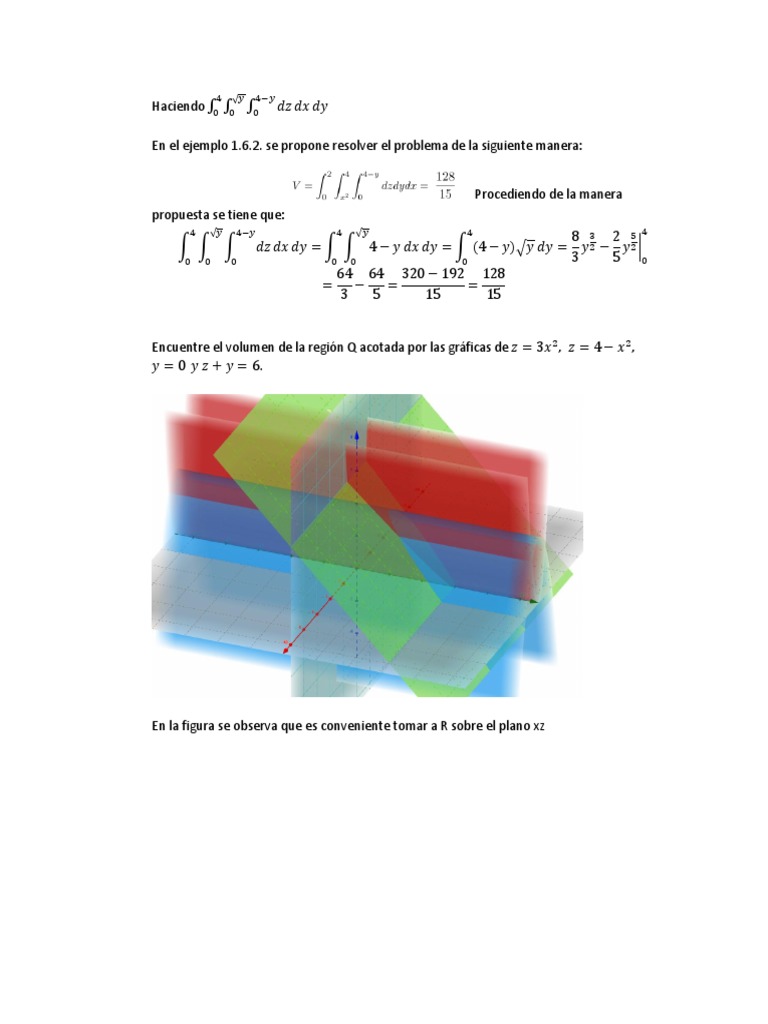 Ejemplos de Integrales Multiples | PDF | Integral | Cálculo multivariable