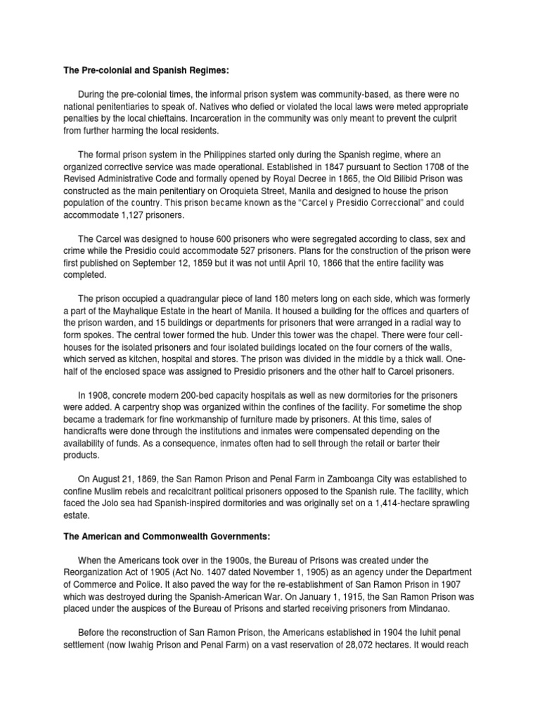 Bucor History and Programs | PDF | Rehabilitation (Penology) | Prison