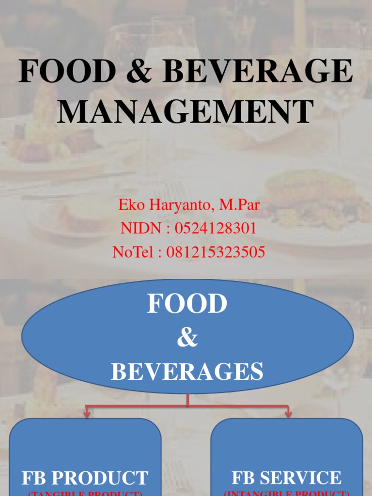 Food & Beverages Management | PDF