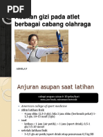 CONTOH Menu Atlet | PDF