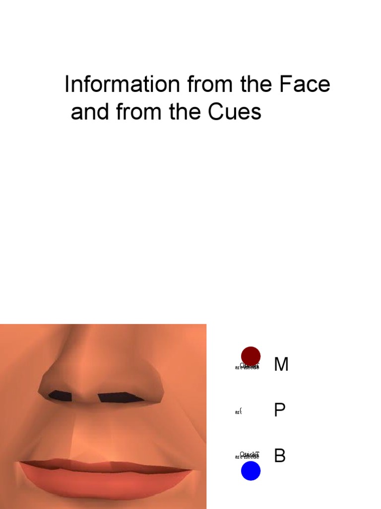 Information Face Cues | PDF