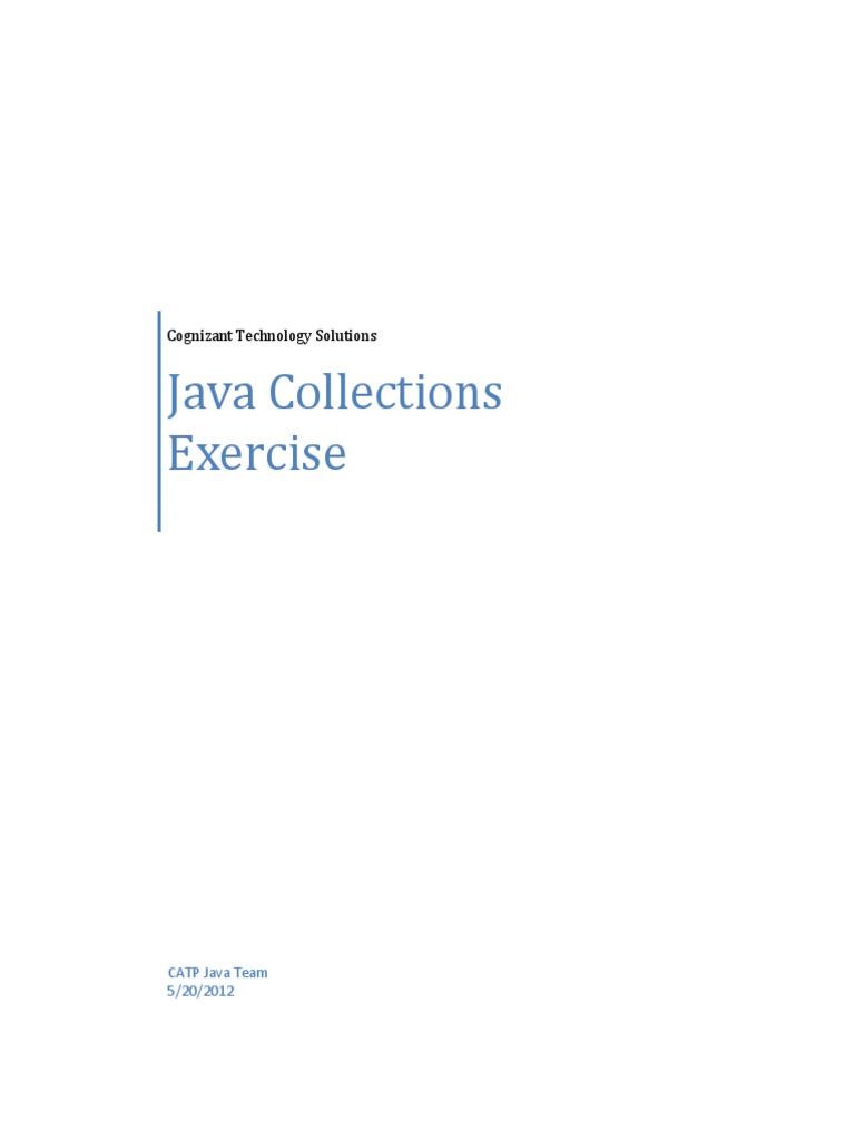 Exercises On Collections Pdf Method Computer Programming Class Computer Programming