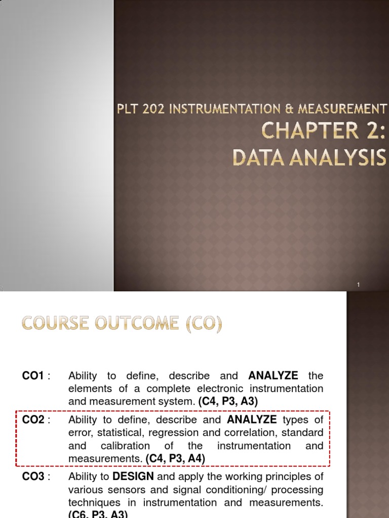 CHAPTER 2 - Data Analysis PDF | PDF | Accuracy And Precision ...