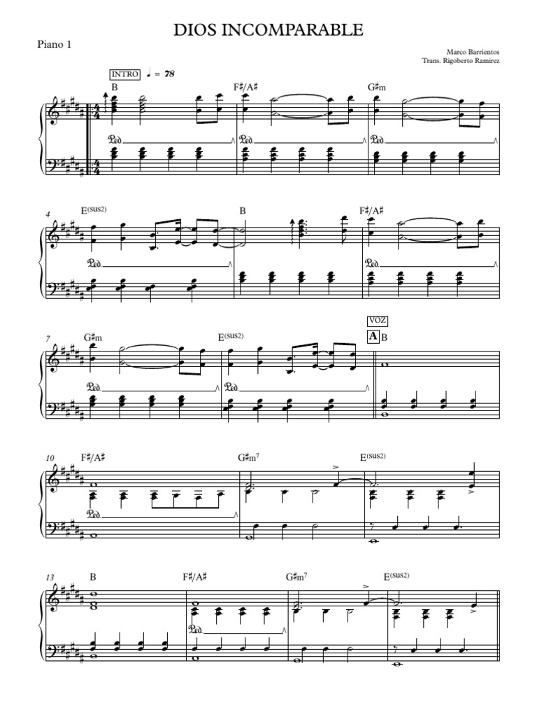 Dios Incomparable in B | PDF