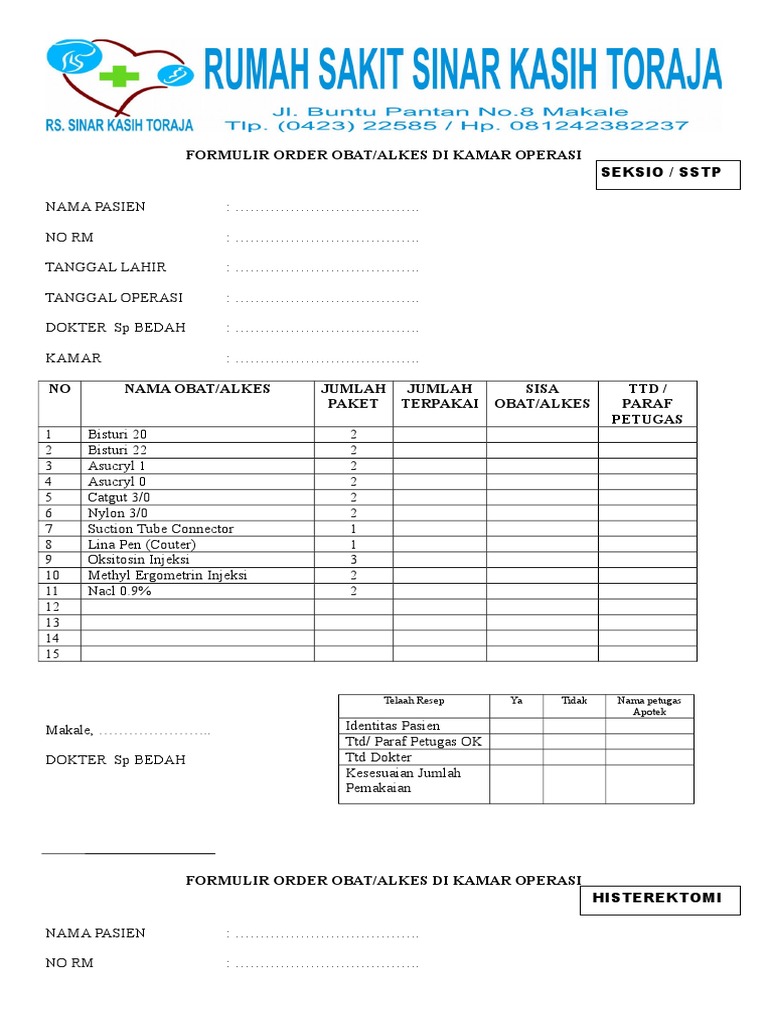 Form Paket Depo Ok | PDF