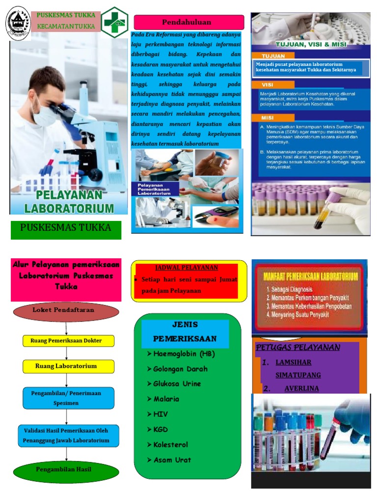 Brosur Pemeriksaan Laboratorium Puskesmas | PDF