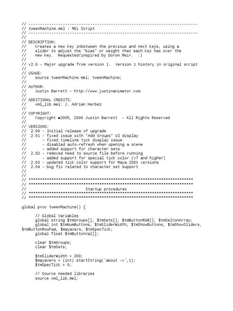 Tween Machine | PDF | File Format | Computer Programming