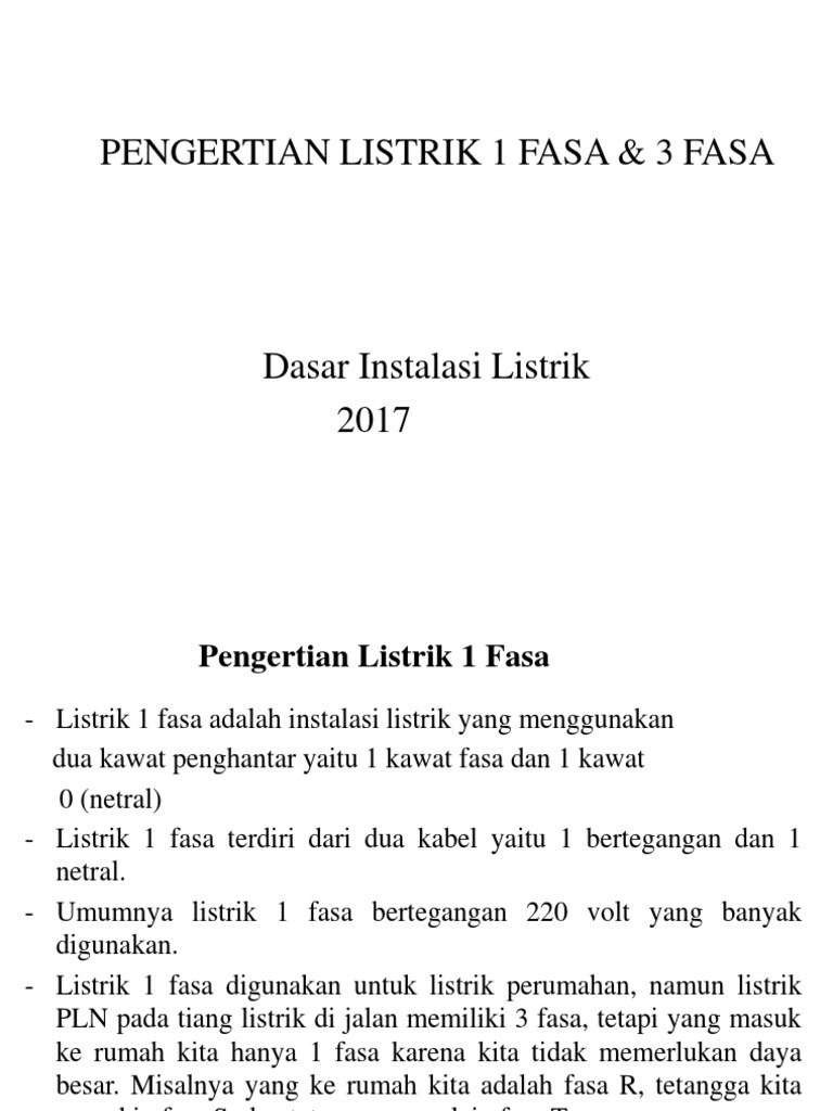 Pengertian Fasa | PDF | Komputer