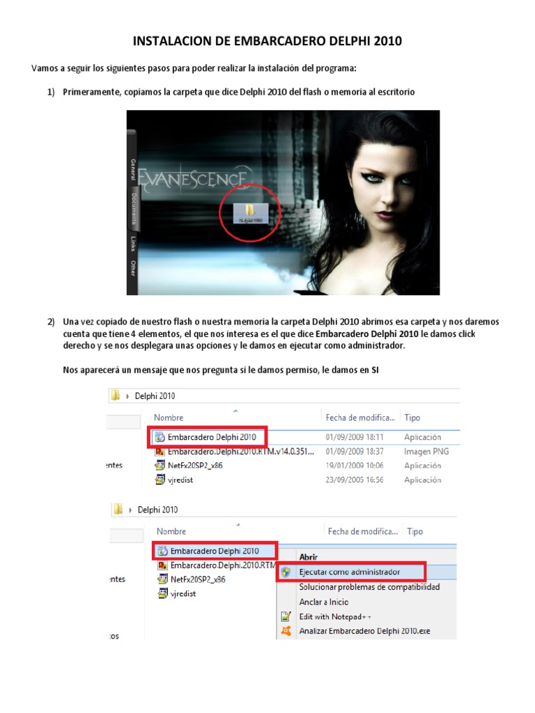 Instalacion de Embarcadero Delphi 2010 | PDF | Software | Software del sistema