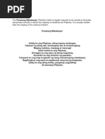 Panatang Makabayan at Panunumpa Sa Watawat | PDF