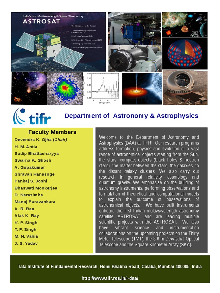 Department of Astronomy & Astrophysics: Faculty Members | PDF | Quantum ...