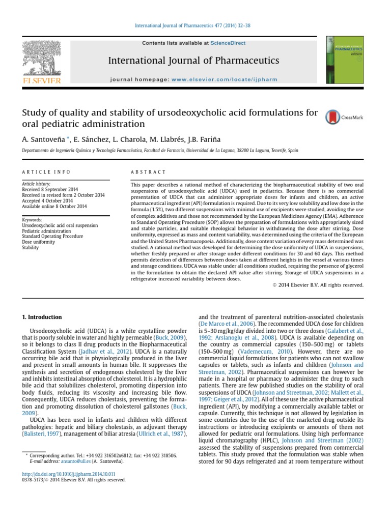 2.study of Quality and Stability of Ursodeoxycholic Acid Formulations ...