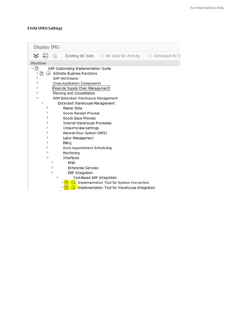 SAP EWM Initial Setup Steps | PDF