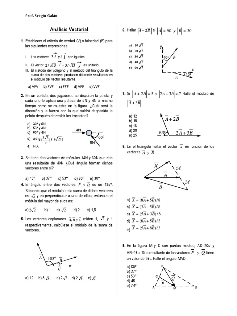 Análisis Vectorial Selecto | PDF | Cálculo multivariable | Vector Euclidiano