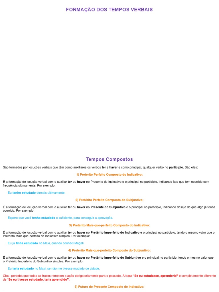 Verbos Pdf Interpretação Filosofia Morfologia Linguística