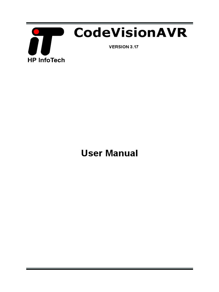CodeVisionAVR User Manual PDF | PDF | C (Programming Language) | Software