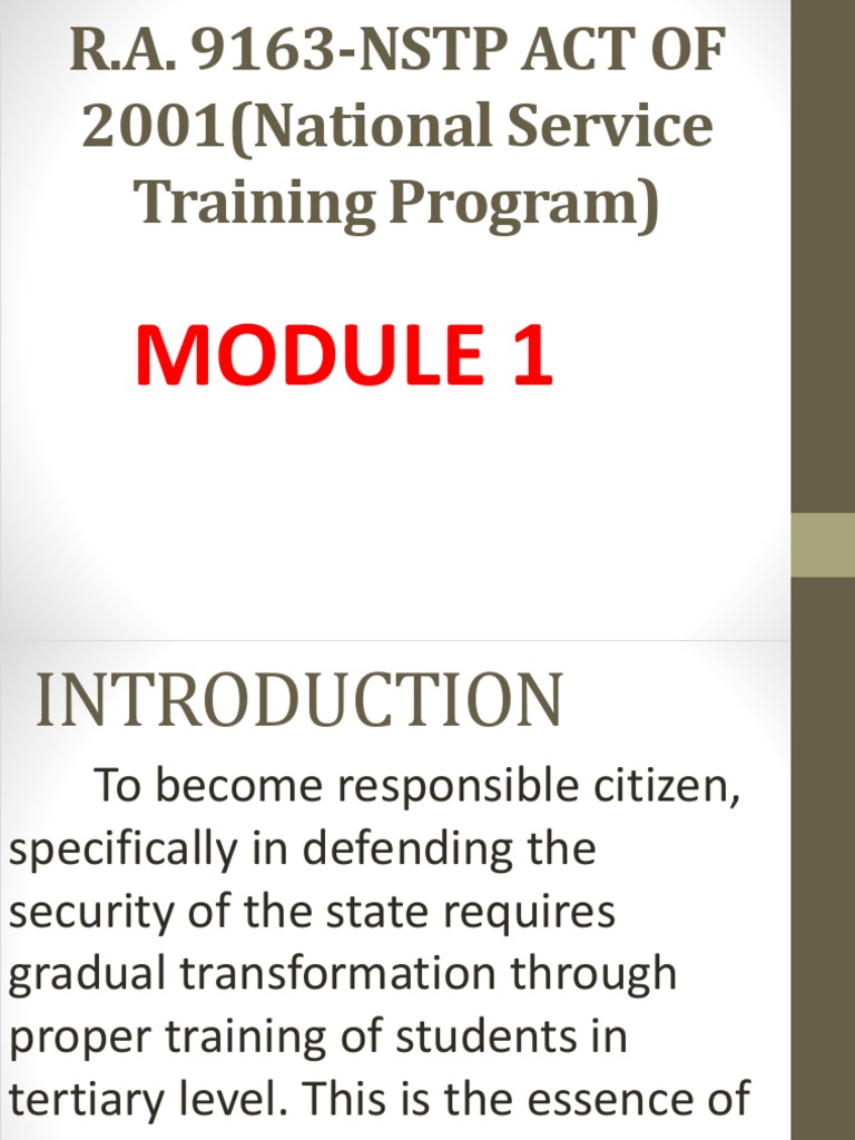 CWTS Module I | PDF | Justice | Crime & Violence
