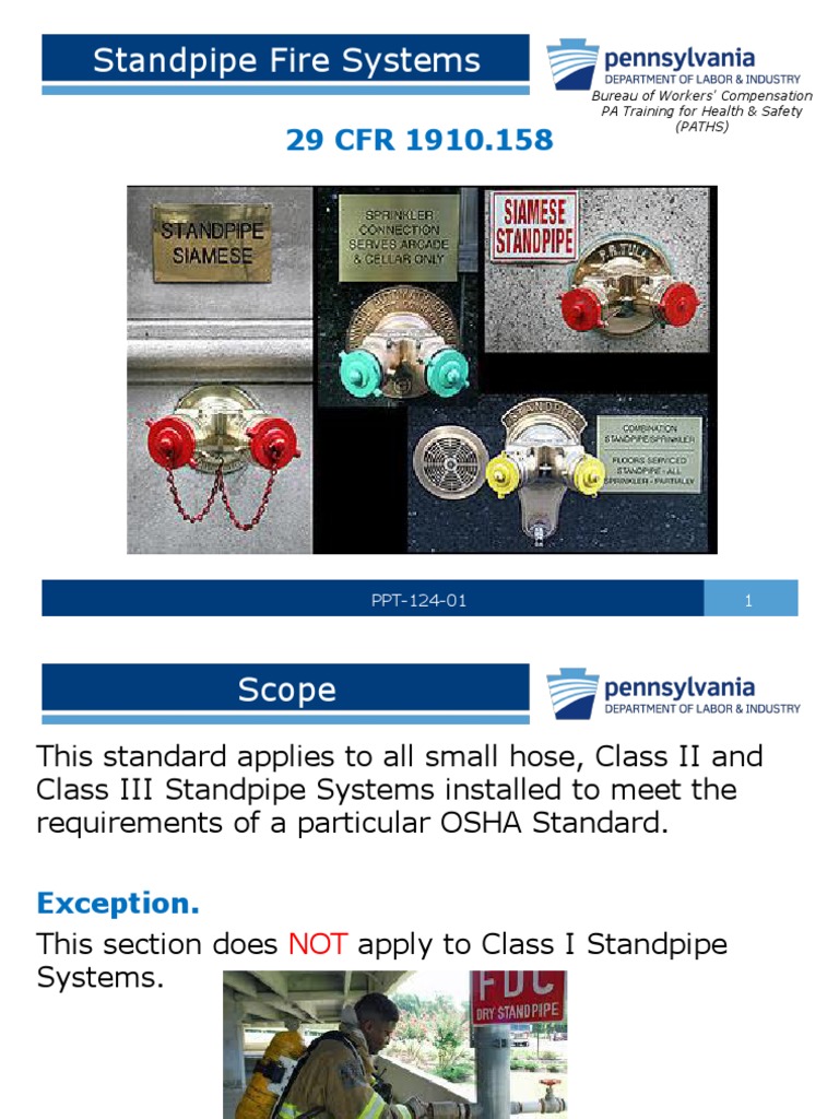 Requirements, Components, and Maintenance of Standpipe Fire Systems ...
