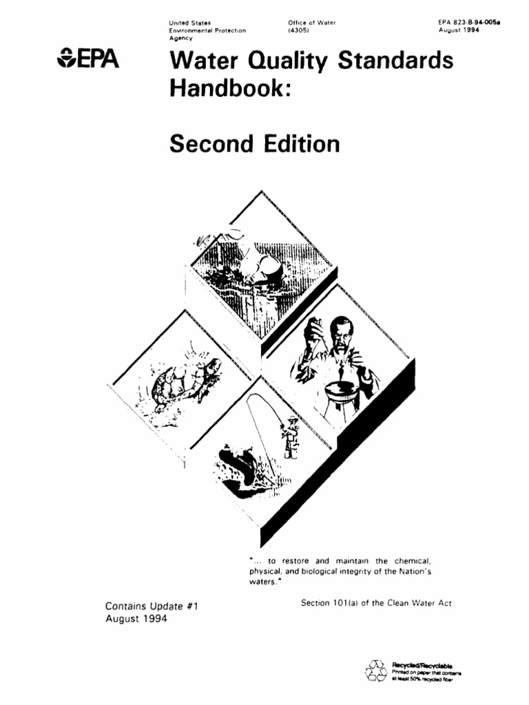 Water Quality Standards Handbook | PDF | Clean Water Act | Toxicity