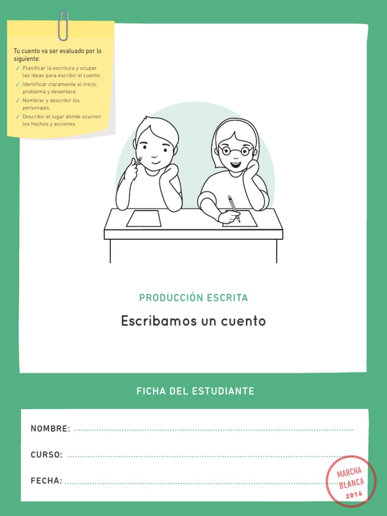 Escritura Cuento Ficha-Estudiante | PDF | Cuentos | Planificación