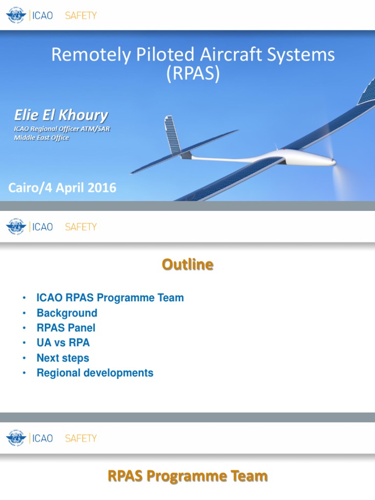 Overview of ICAO's Work on the Integration and Harmonization of ...