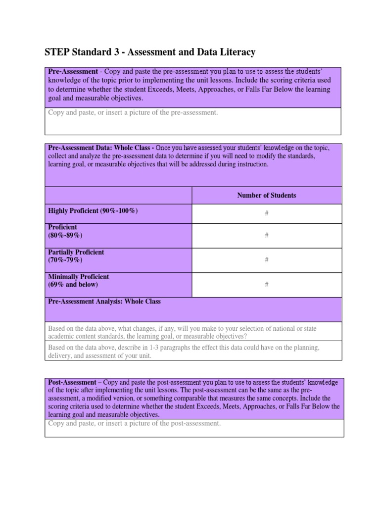 Step Standard 3 Document | PDF