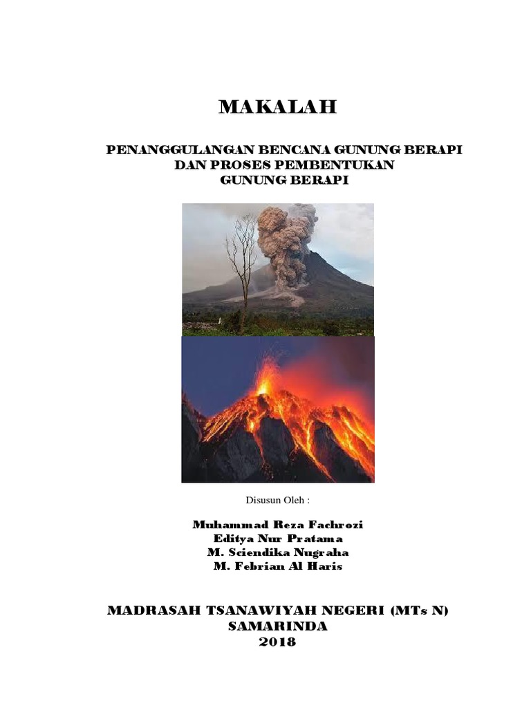 Makalah Gunung Berapi | PDF | Sains & Matematika