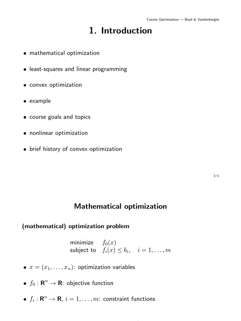 Convex Optimization - Lecture Slides | PDF | Mathematical Optimization | Linear Programming