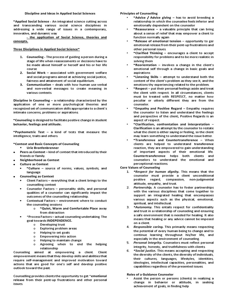 Discipline and Ideas in Applied Social Sciences | PDF | School ...