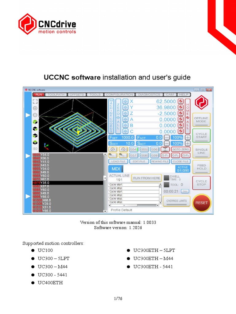 UCCNC Usersmanual | PDF | Installation (Computer Programs) | Graphical ...