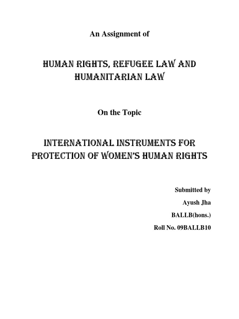 Women's Human Rights | PDF | Treaty | Women's Rights