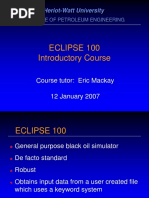 Eclipse User Guide | PDF | Nonlinear System | Simulation