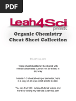 Leah4Sci OrgChem Cheat Sheet PDF | PDF | Science & Mathematics
