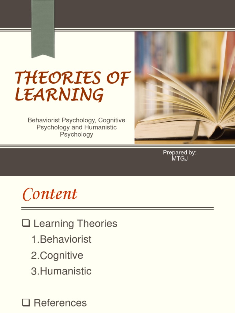 Theories of Learning | PDF | Learning Theory (Education) | Humanistic ...