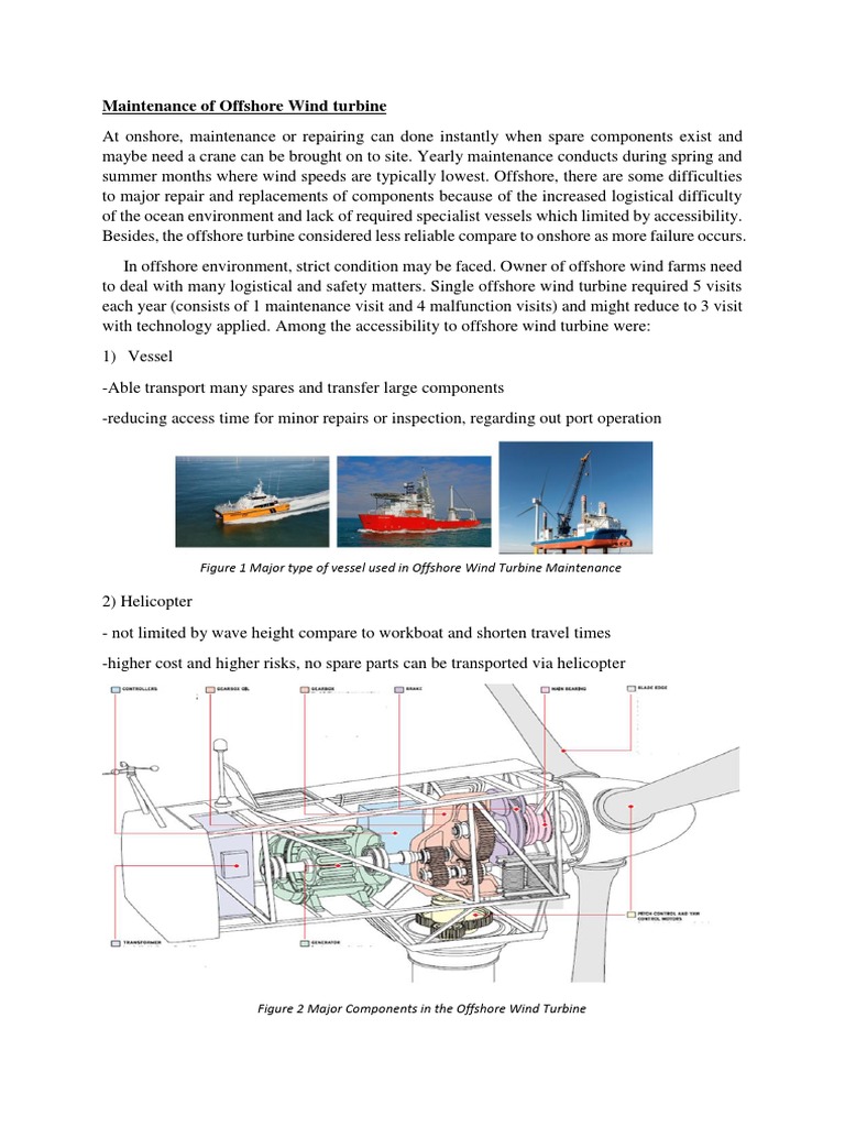 Maintenance of Offshore Wind Turbine | PDF | Offshore Wind Power | Wind ...