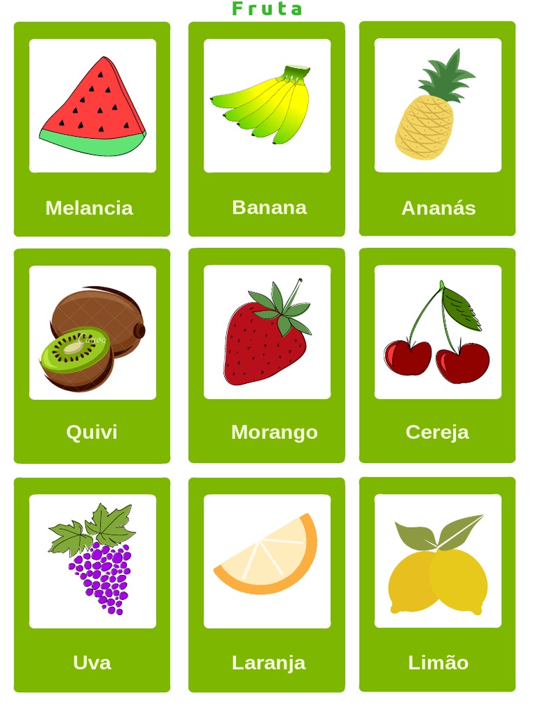 Flashcards Fruta | PDF