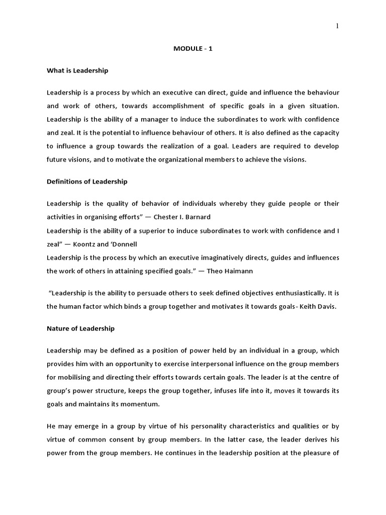 Leadership and CEO Training - Module 1 | PDF | Transformational ...