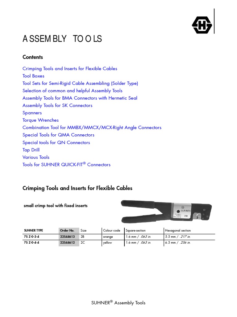RF Tools | PDF | Electrical Connector | Ac Power Plugs And Sockets