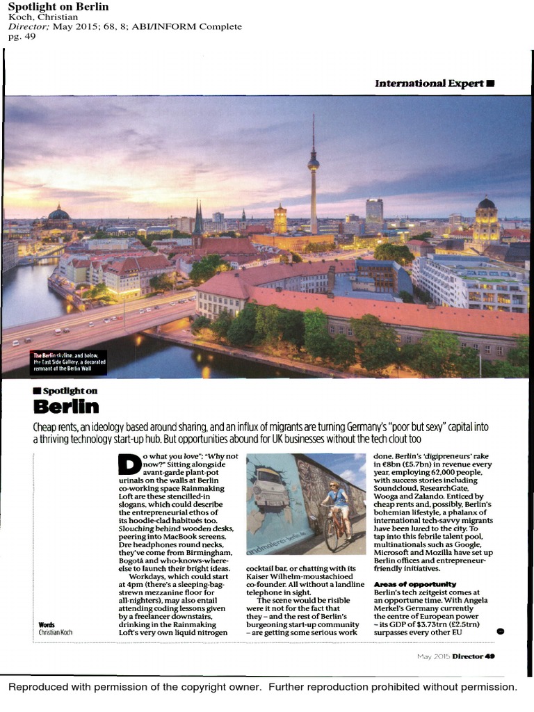 Spotlight On Berlin | PDF