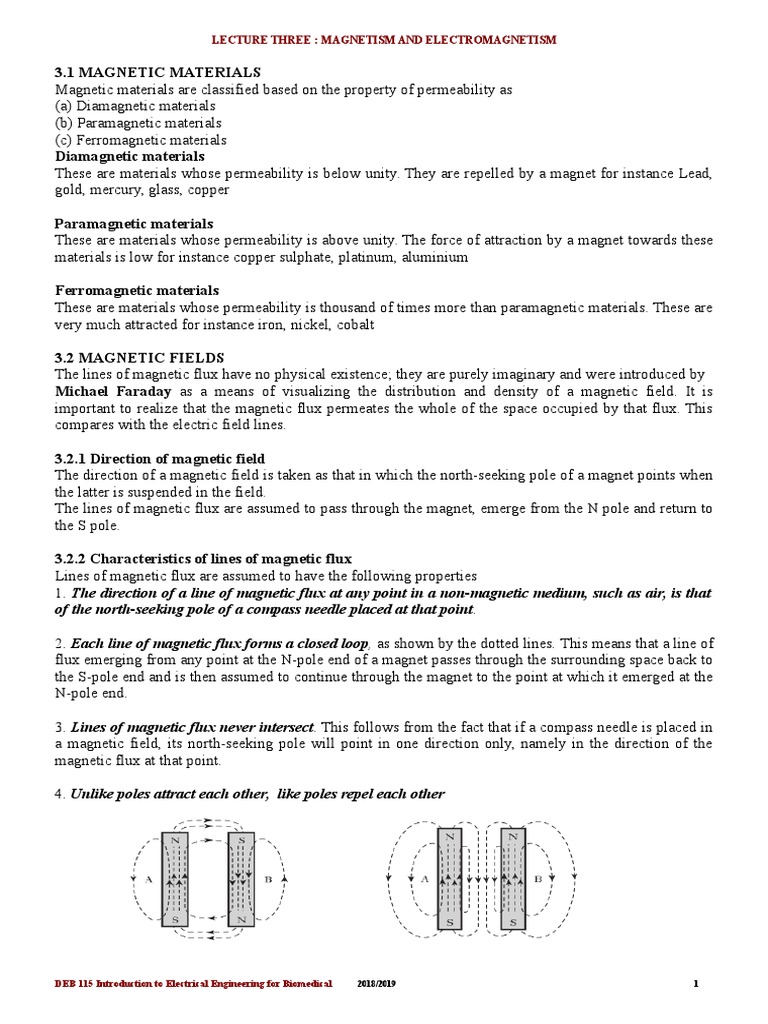 Magnetism & Electromagnetism Basics | PDF | Inductor | Inductance