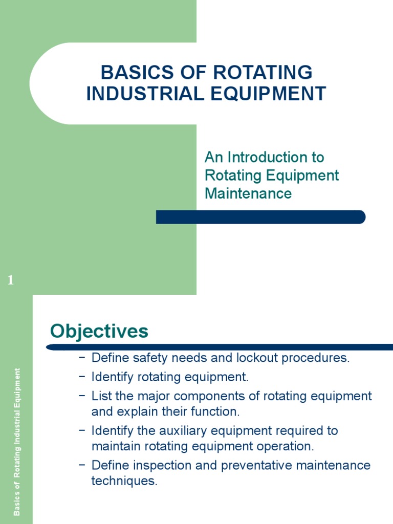 Introduction To Rotating Equipment Maintenance | PDF | Pump | Personal ...