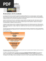 Estructura de Una Nota Informativa | PDF | Información | Cognición