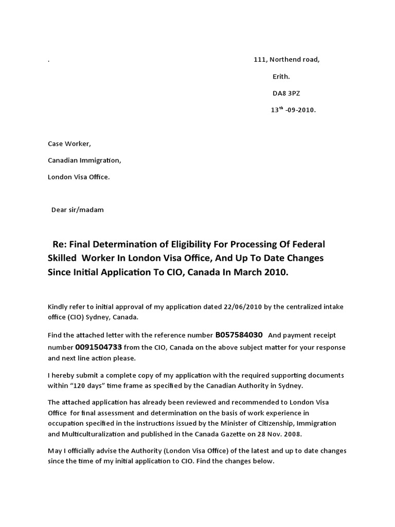 Canadian Cover Letter. | PDF | Notary Public | Diploma