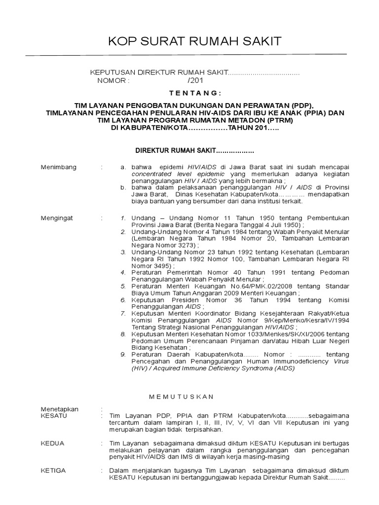 Contoh SK Tim PDP | PDF