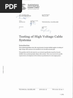 General Sheath Test Procedure HV Cable | PDF | Direct Current | Switch