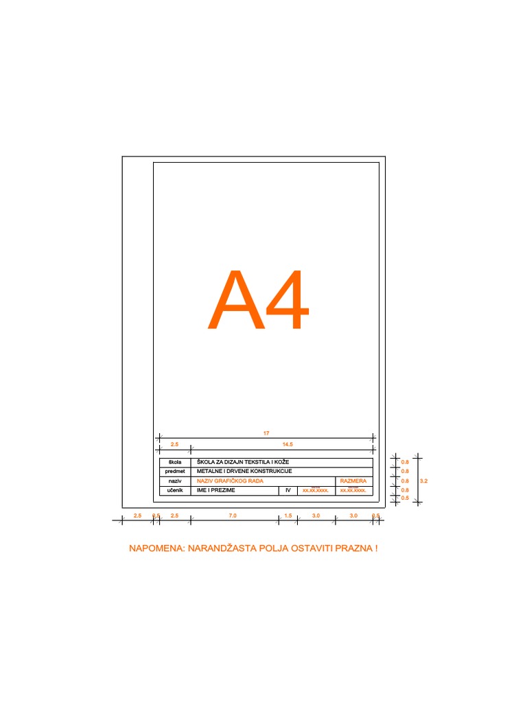 Okvir I Zaglavlje A4 2 | PDF