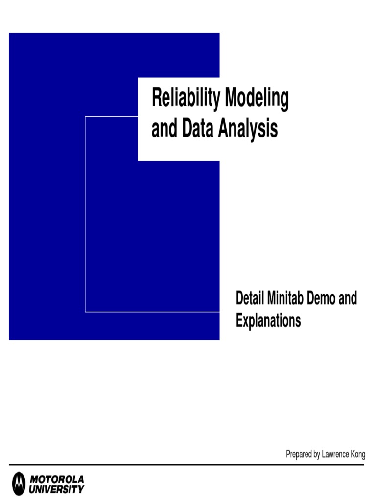 Minitab Demo-Competing Causes | PDF | Mode (Statistics) | Reliability ...