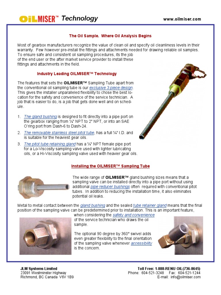Oilsampling 2011-07 PDF | PDF | Pipe (Fluid Conveyance) | Pump