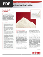Milk Powder Production Process Overview | PDF | Milk | Ph