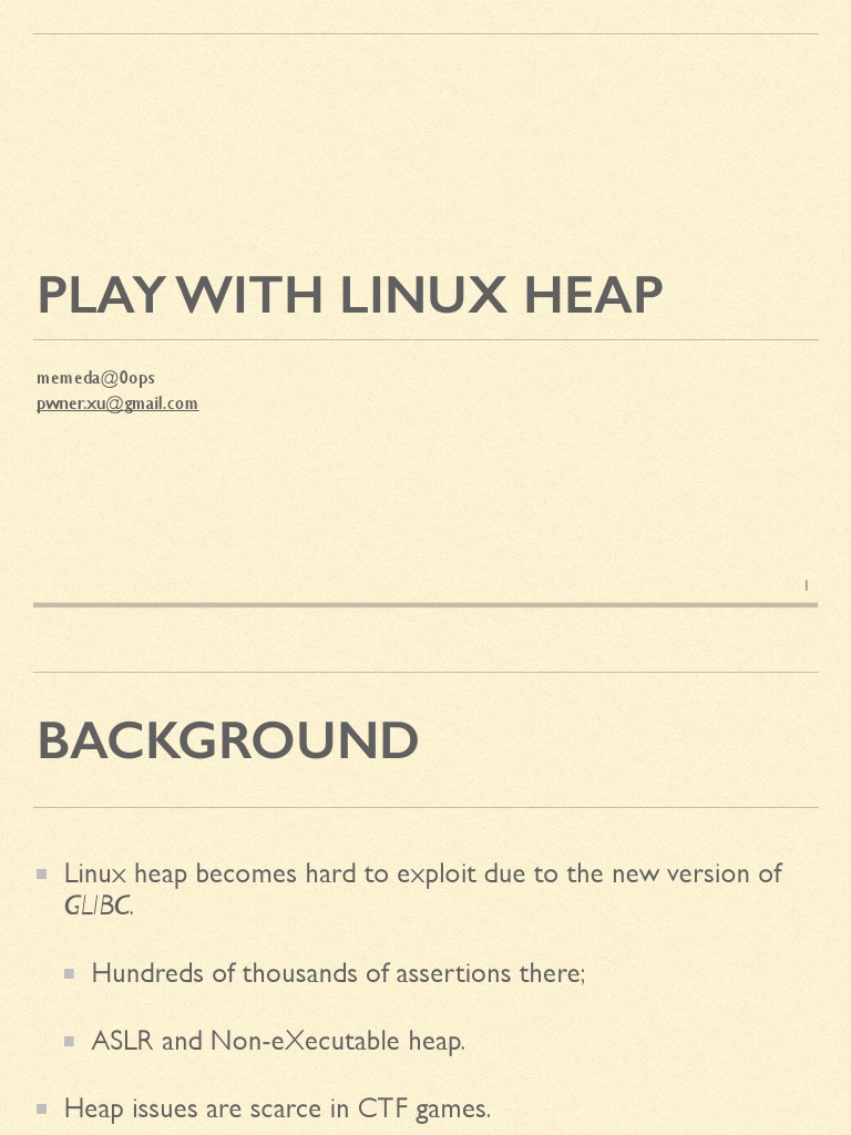 Linux Heap Internals | PDF | Pointer (Computer Programming) | Software Engineering